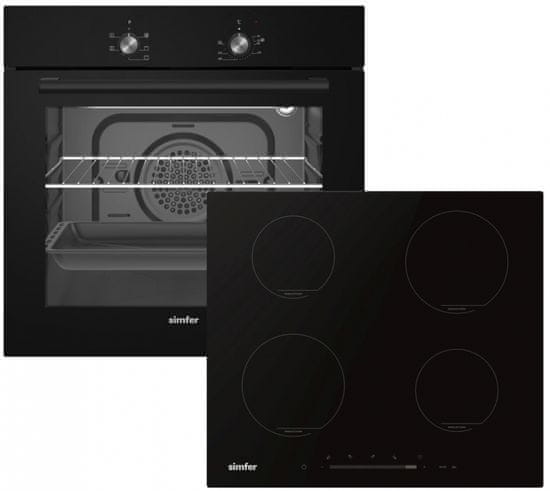 Simfer BIOH 40B5I ugradbeni kuhinjski set (6006 AERSP + 6040 GEISP ...