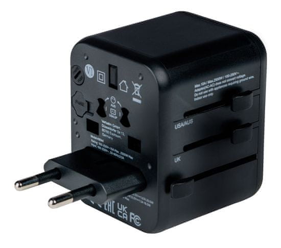Verbatim UTA-02 univerzalni putni adapter, USB-C i USB-A | MALL.HR