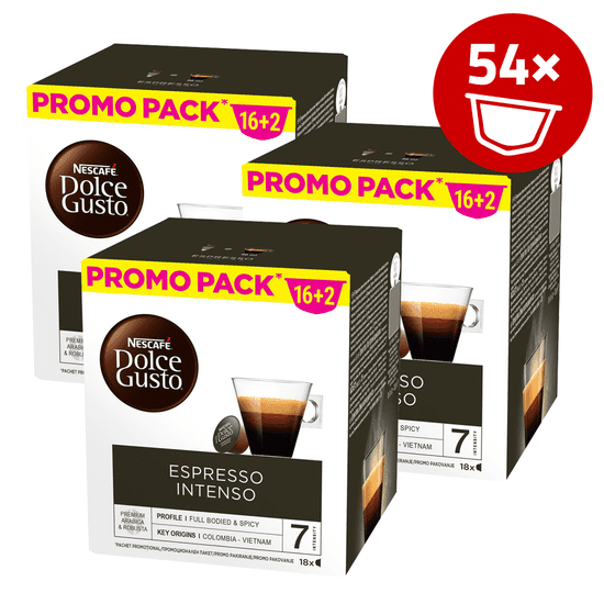 NESCAFÉ Dolce Gusto Espresso Intenso kapsule, 126 g, 16+2 gratis | MALL.HR