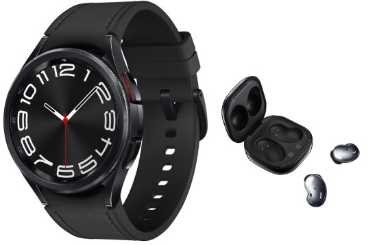 Samsung SM-R950 Galaxy Watch6 Klasični pametni sat 43 mm BT crni + Buds ...