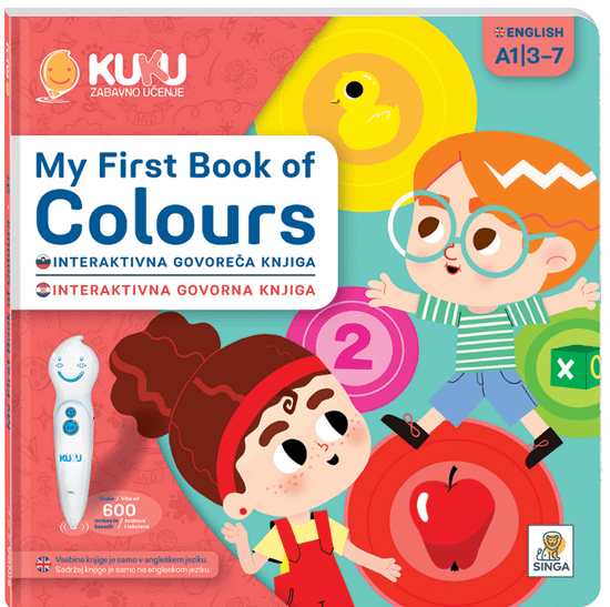 KUKU Interaktivna knjiga Kuku, moja prva knjiga boja (bez olovke) | MALL.HR