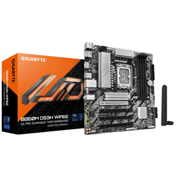 Gigabyte B860M DS3H WIFI6E, DDR5, SATA3, USB3.2Gen2, DP, WiFi 6E ...